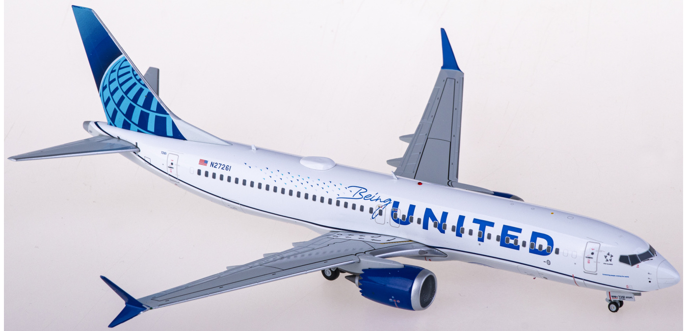 G2UAL1086 United Airlines 美国联合航空 Boeing 737 MAX 8 N27261 Geminijets 1: ...