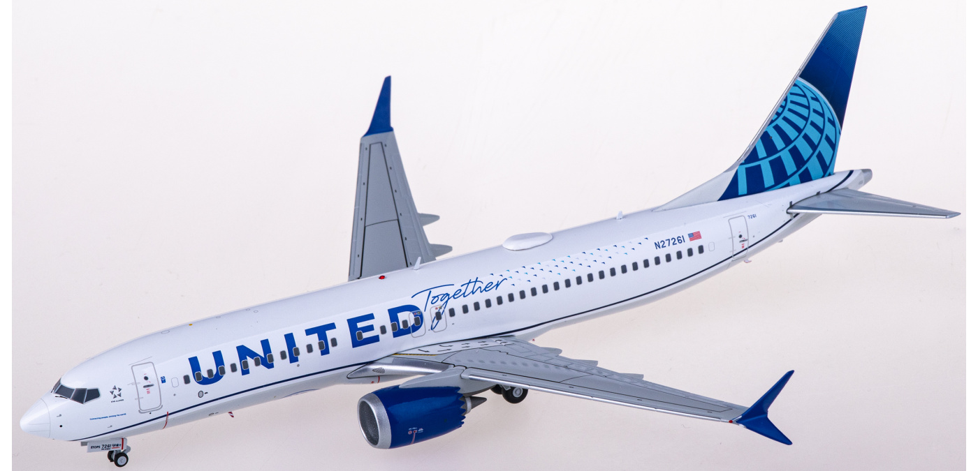 G2UAL1086 United Airlines 美国联合航空 Boeing 737 MAX 8 N27261 Geminijets 1: ...