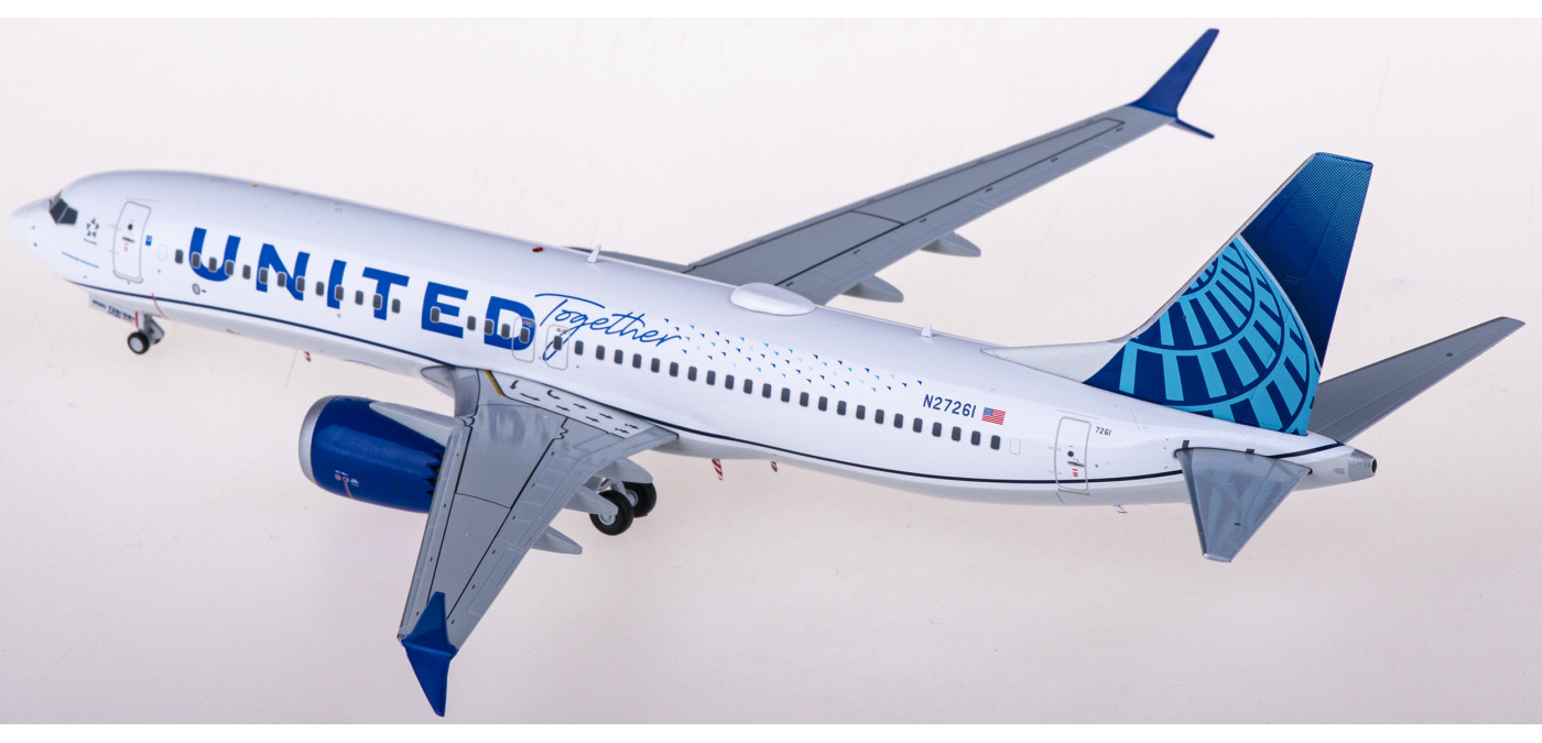G2UAL1086 United Airlines 美国联合航空 Boeing 737 MAX 8 N27261 Geminijets 1: ...