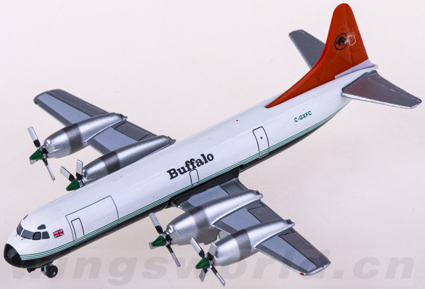AC411126 Buffalo Airways 水牛航空 Lockheed L-188 C-GXFC AeroClassics 1:400 ...
