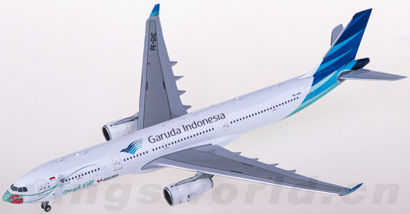 LH4216 Garuda Indonesia 印度尼西亚鹰航 Airbus A330-300 PK-GHC JC Wings 1:400 -飞机模型世界