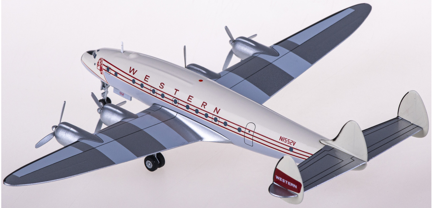WM211102 Western Airlines Lockheed L-749 N1552V AeroClassics 1:200 -飞机模型世界