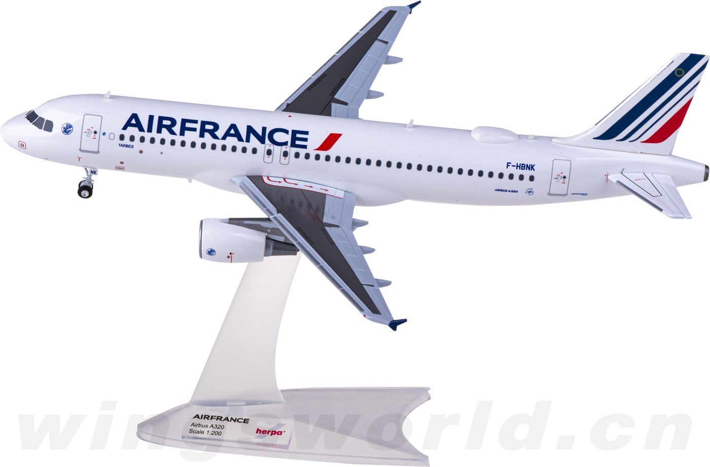 572217 Air France 法国航空 Airbus A320 F-HBNK Herpa 1:200 -飞机模型世界