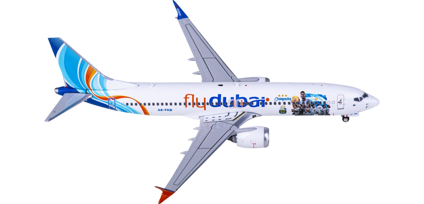 PH04503 Flydubai 迪拜航空 Boeing 737 MAX 8 A6-FKB Phoenix 1:400 -飞机模型世界