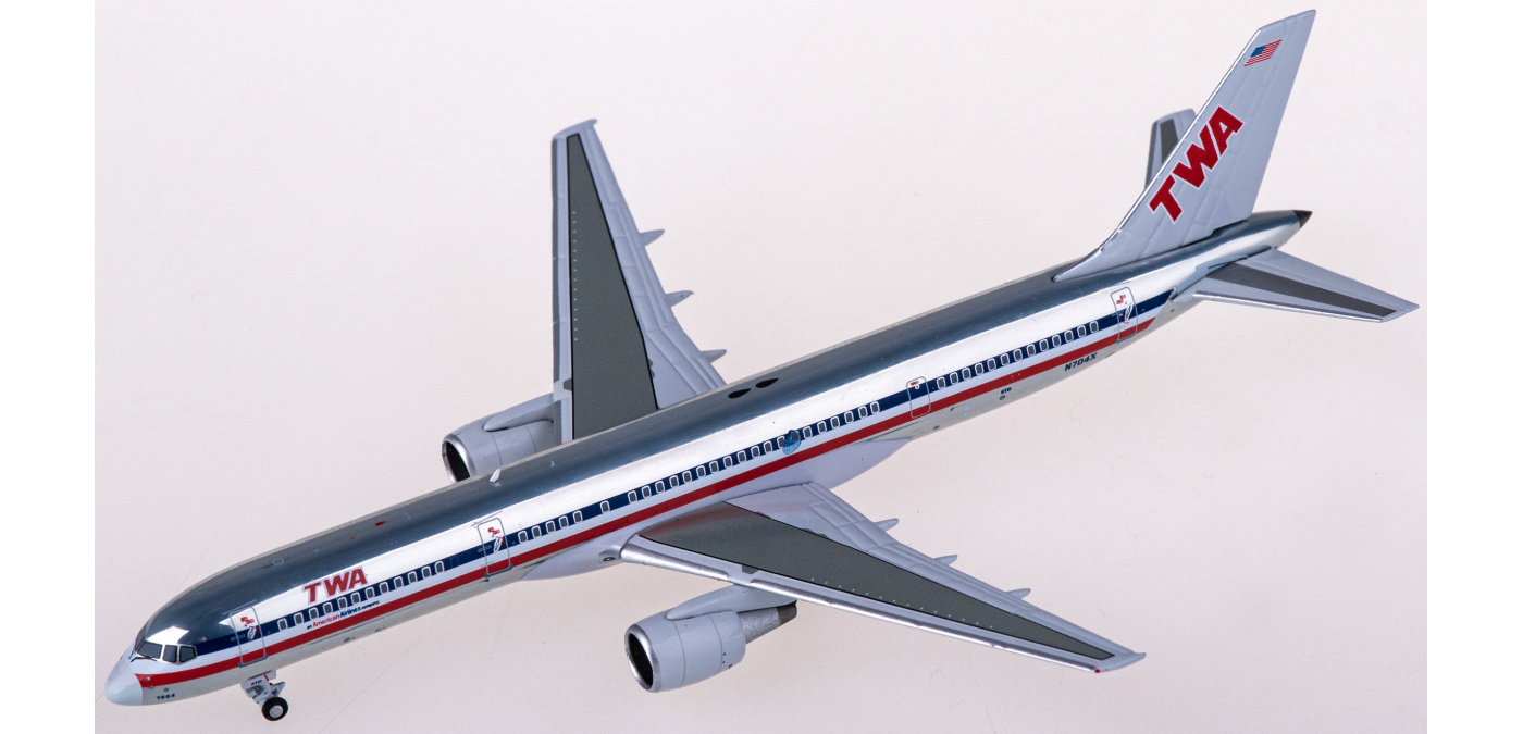 NG53195 TWA 环球航空 Boeing 757-200 N704X NGmodels 1:400 -飞机模型世界
