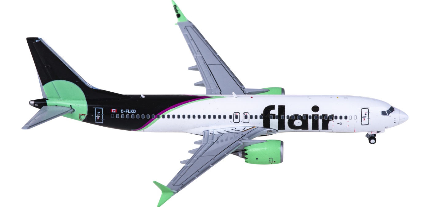 GJFLE2060 Flair Airlines 天才航空 Boeing 737 MAX 8 C-FLKD Geminijets 1:400 ...
