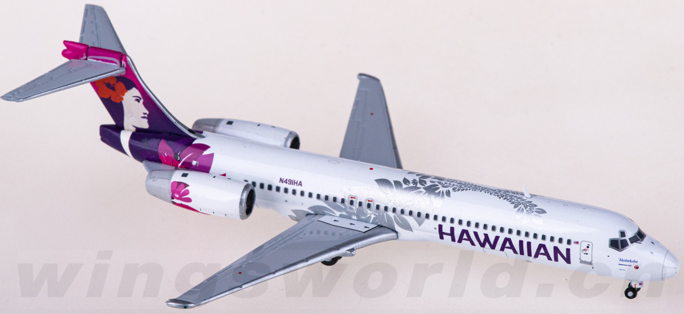 GJHAL2183 Hawaiian Airlines 夏威夷航空 Boeing 717 N491HA Geminijets 1:400 ...