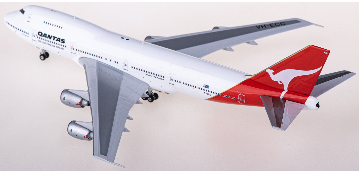 PH04528 Qantas 澳洲航空 Boeing 747-200 VH-ECC Phoenix 1:400 -飞机模型世界