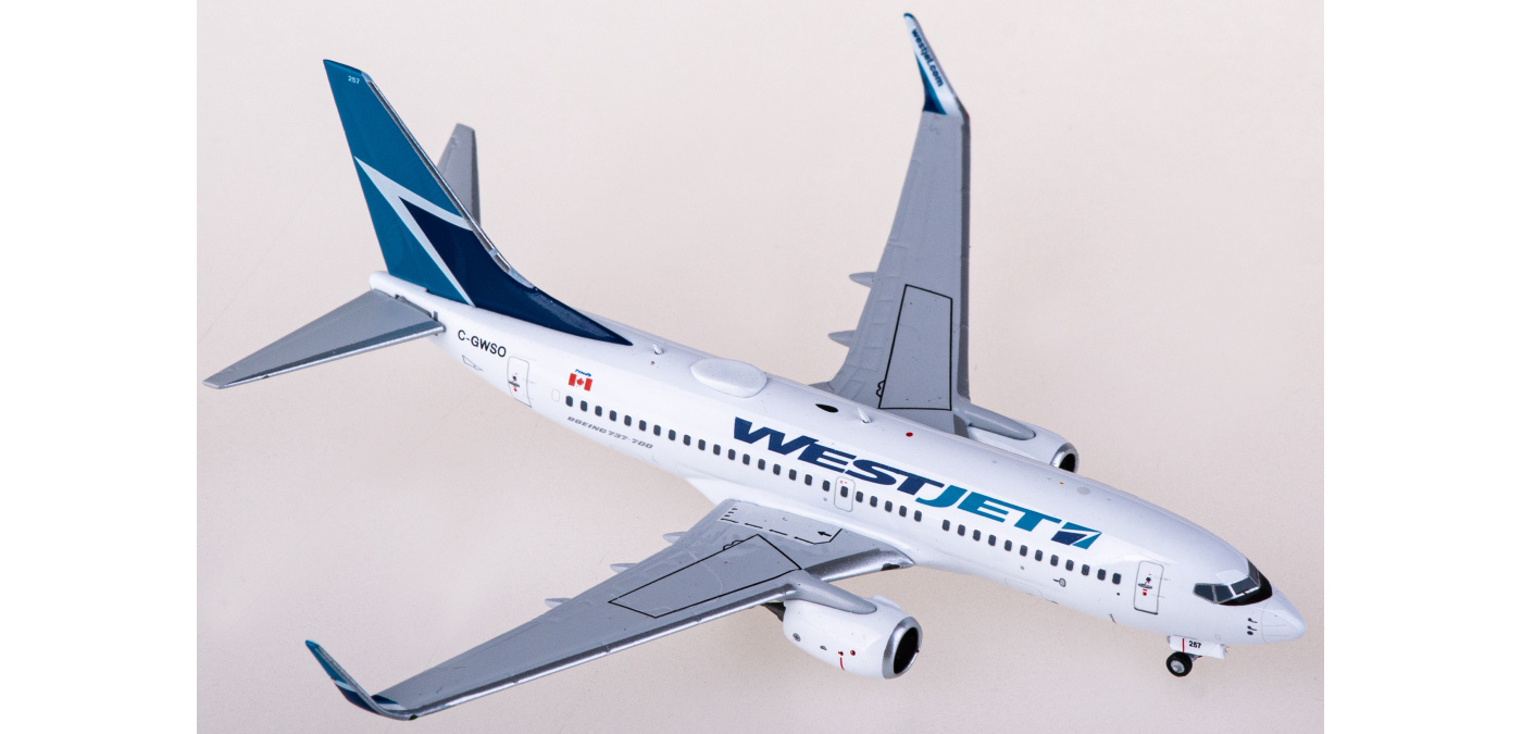 NG77037 WestJet 西捷航空 Boeing 737-700 C-GWSO NGmodels 1:400 -飞机模型世界