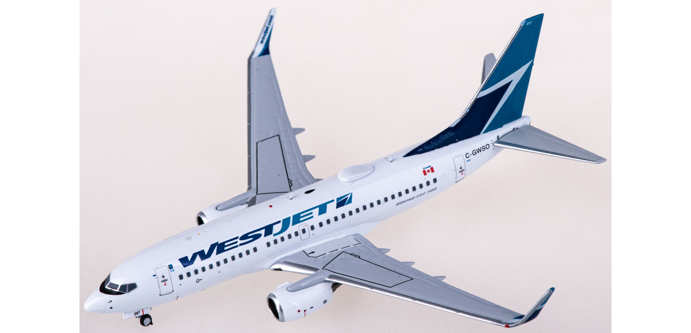 NG77037 WestJet 西捷航空 Boeing 737-700 C-GWSO NGmodels 1:400 -飞机模型世界