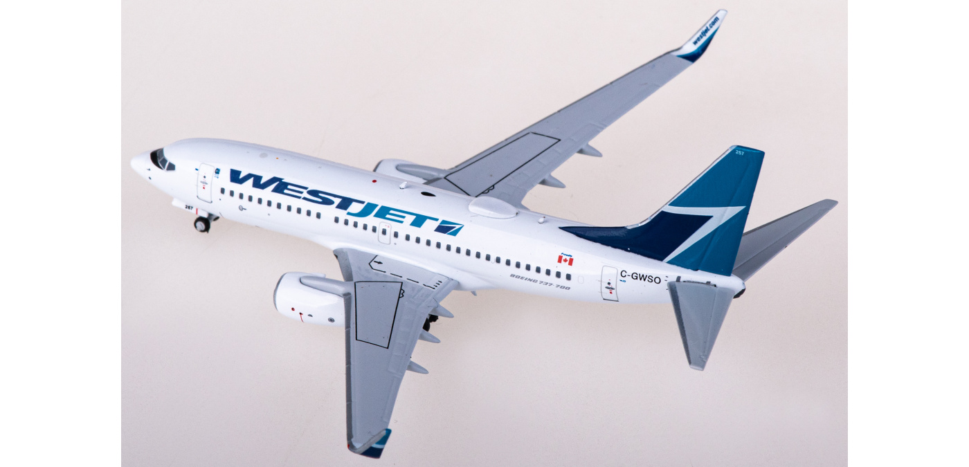 NG77037 WestJet 西捷航空 Boeing 737-700 C-GWSO NGmodels 1:400 -飞机模型世界