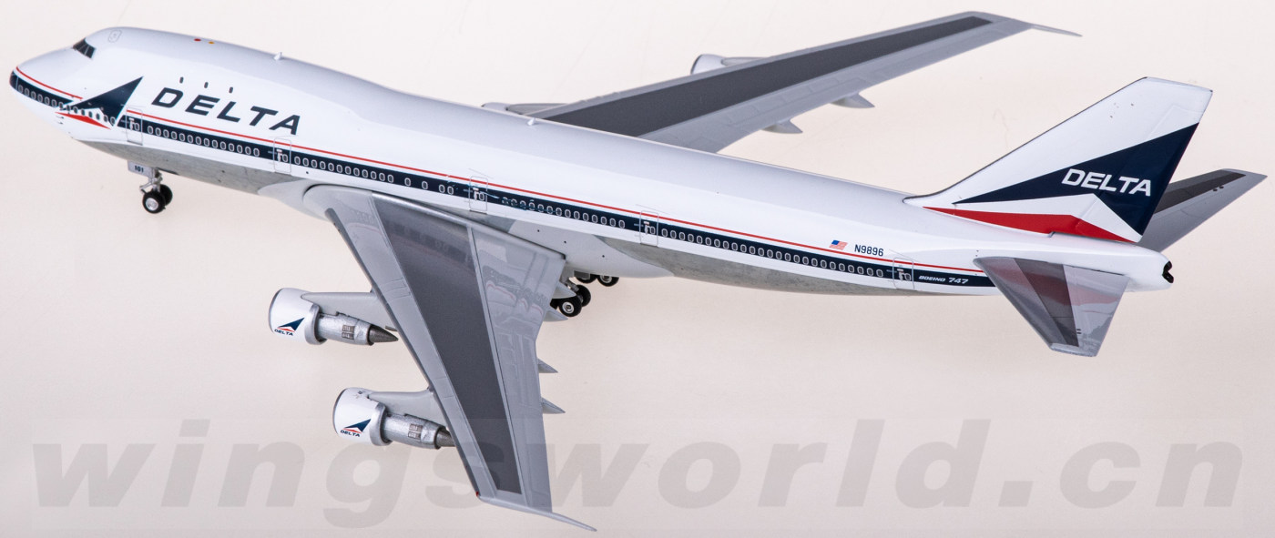 PH04539 Delta Air Lines 达美航空 Boeing 747-100 N9896 Phoenix 1:400 -飞机模型世界