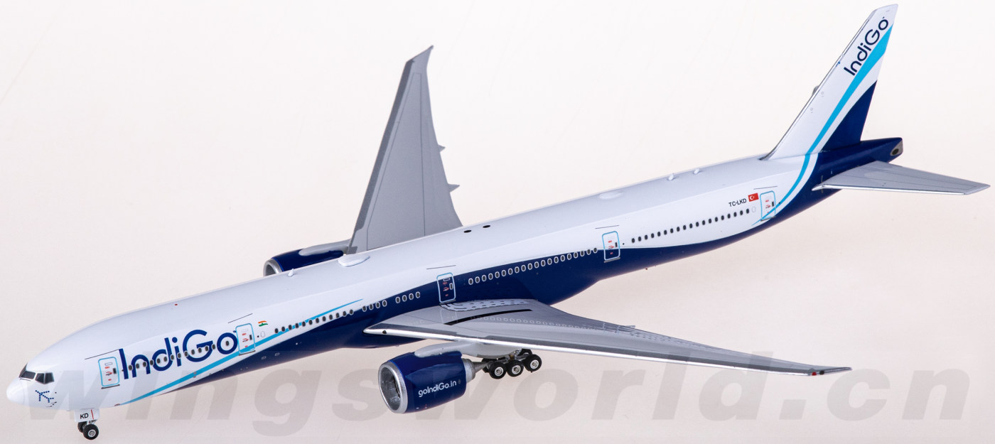 PH11812 Indigo 靛蓝航空 Boeing 777-300ER TC-LKD Phoenix 1:400 -飞机模型世界