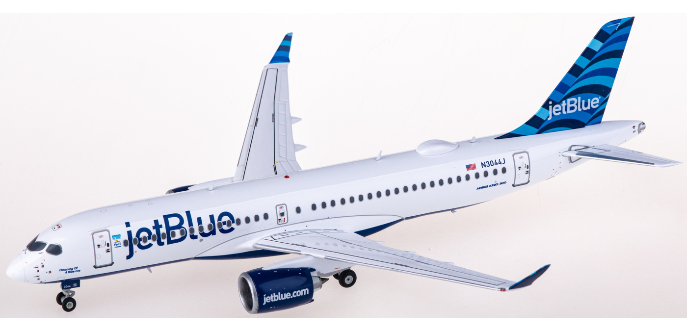 G2JBU1213 JetBlue 捷蓝航空 Airbus A220-300 N3044J Geminijets 1:200 -飞机模型世界