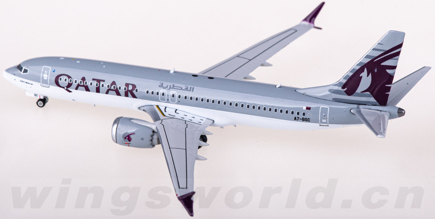 PH11814 Qatar 卡塔尔航空 Boeing 737 MAX 8 A7-BSC Phoenix 1:400 -飞机模型世界