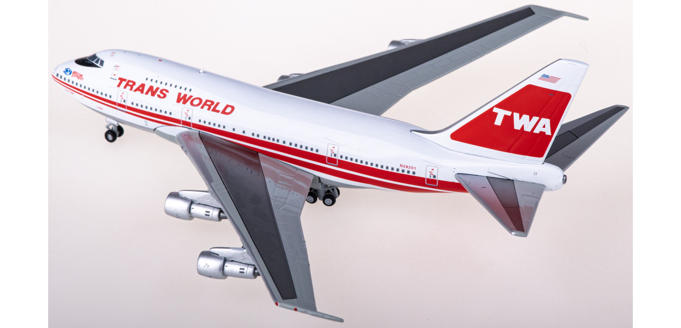 GJTWA1495 TWA 环球航空 Boeing 747SP N58201 Geminijets 1:400 -飞机模型世界