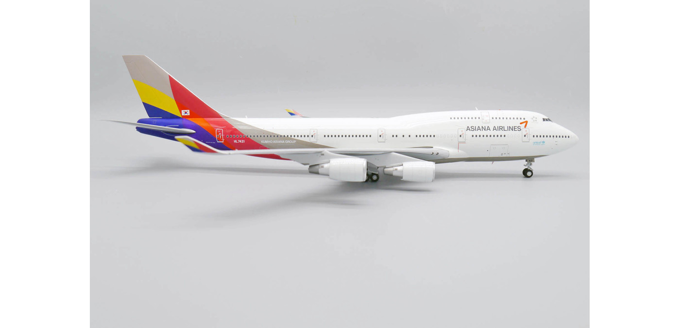 XX20124 Asiana 韩亚航空 Boeing 747-400M HL7421 JC Wings 1:200 -飞机模型世界