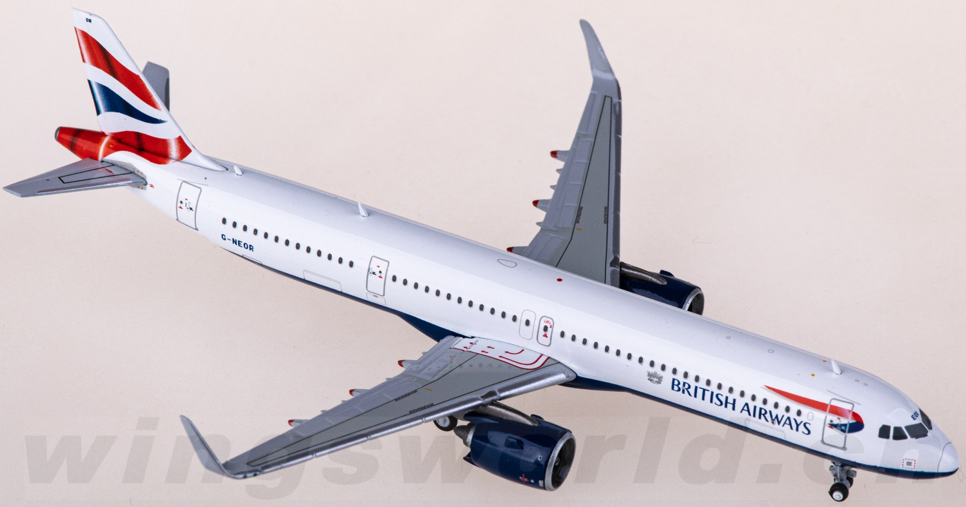 GJBAW2115 British Airways 英国航空 Airbus A321neo G-NEOR Geminijets 1:400 -飞机模型世界
