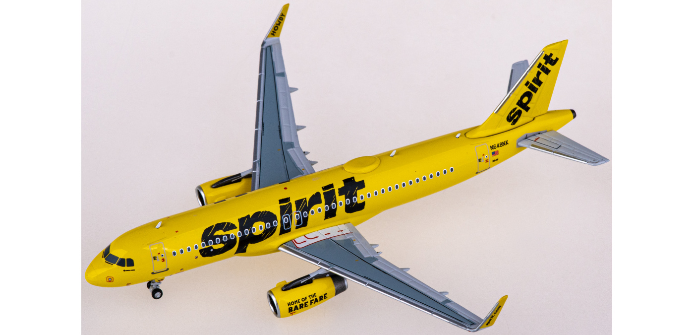 NG15036 Spirit Airlines 精神航空 Airbus A320 N648NK NGmodels 1:400 -飞机模型世界