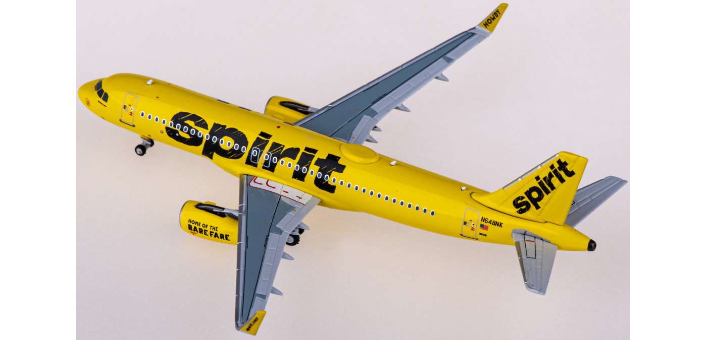 NG15036 Spirit Airlines 精神航空 Airbus A320 N648NK NGmodels 1:400 -飞机模型世界