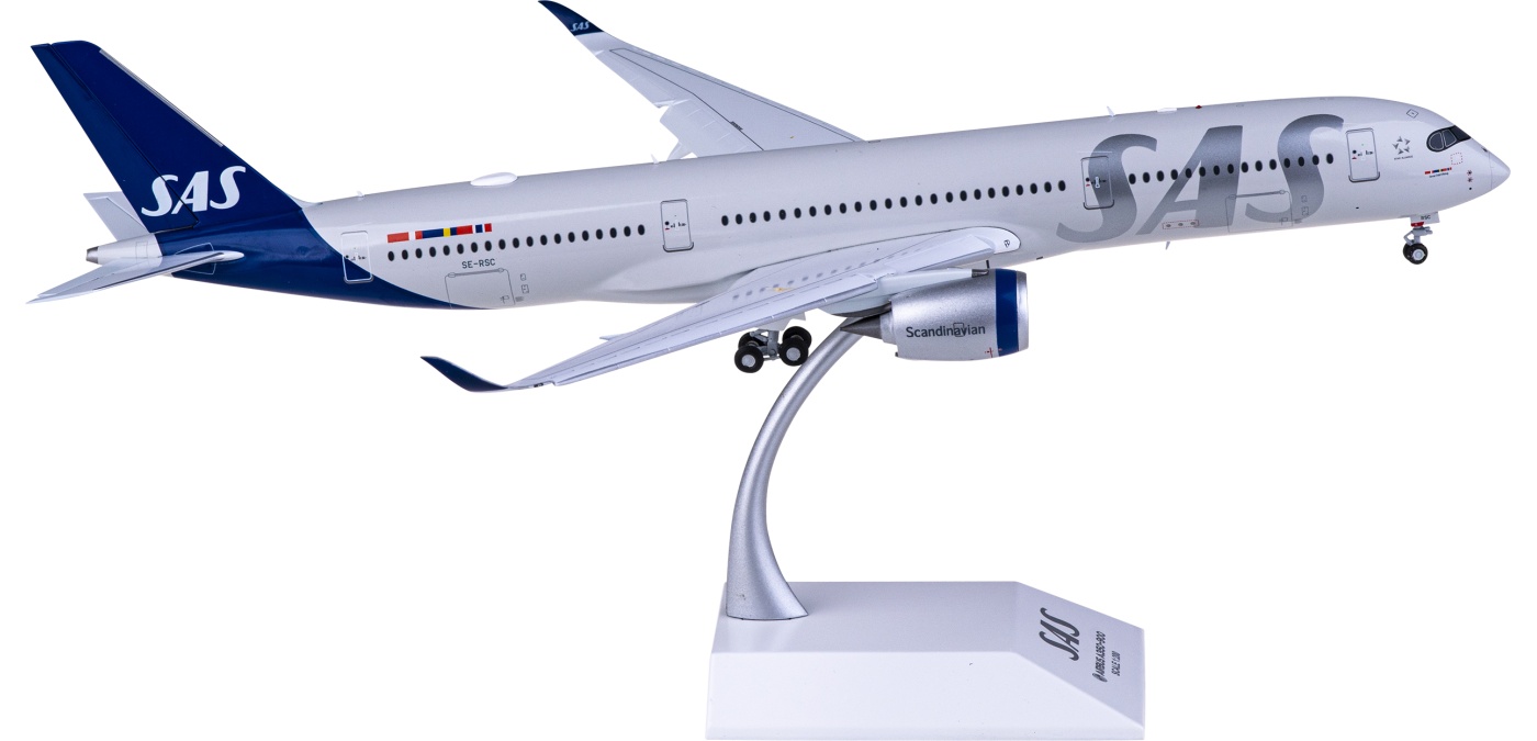 XX2420A SAS 北欧航空 Airbus A350-900XWB SE-RSC 襟翼放下版 JC Wings 1:200 -飞机模型世界