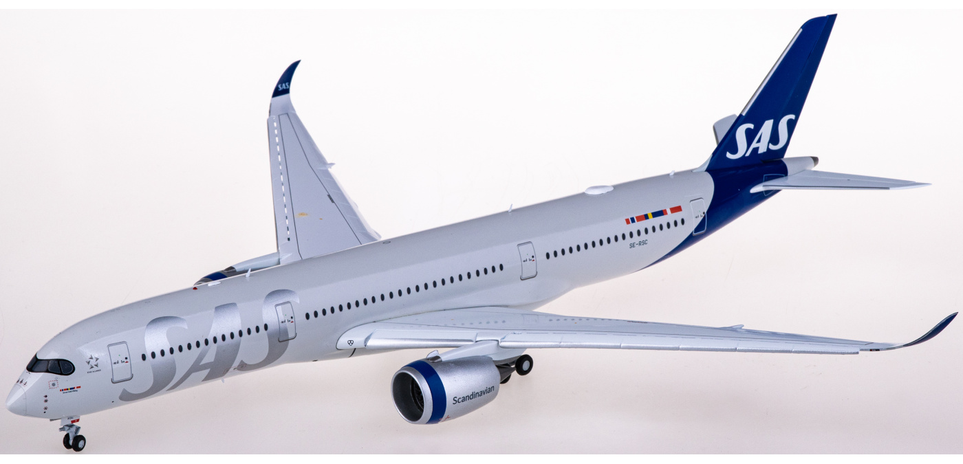 XX2420A SAS 北欧航空 Airbus A350-900XWB SE-RSC 襟翼放下版 JC Wings 1:200 -飞机模型世界