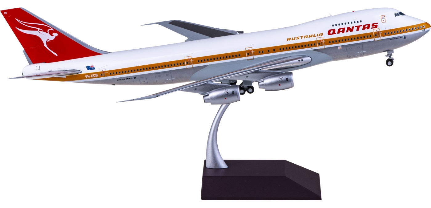 G2QFA554 Qantas 澳洲航空 Boeing 747-200B VH-ECB Geminijets 1:200 -飞机模型世界