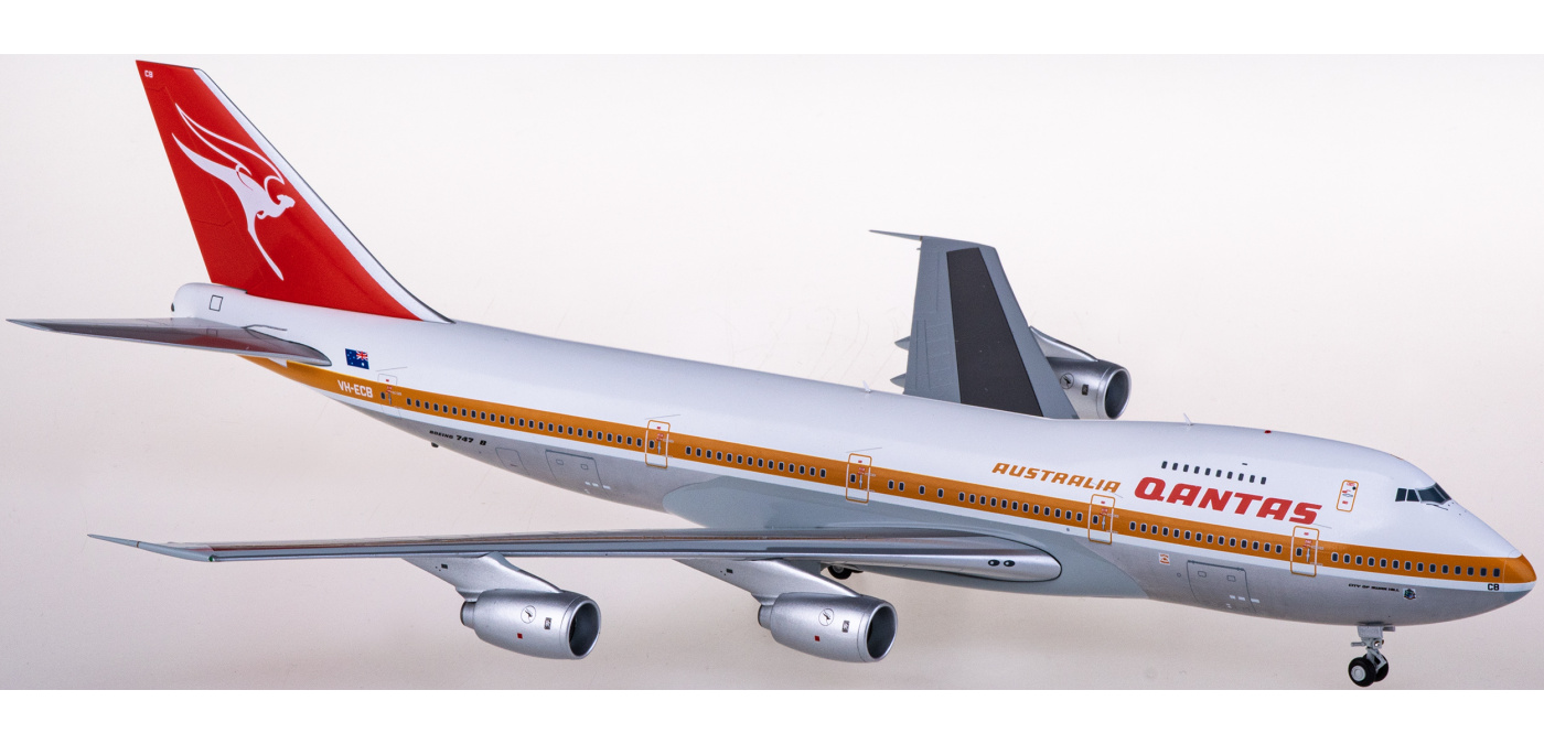 G2QFA554 Qantas 澳洲航空 Boeing 747-200B VH-ECB Geminijets 1:200 -飞机模型世界