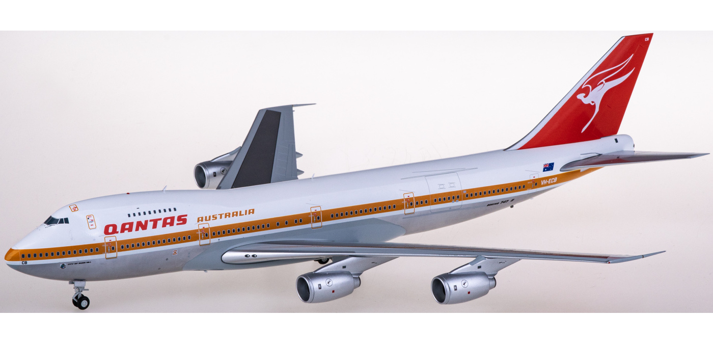 G2QFA554 Qantas 澳洲航空 Boeing 747-200B VH-ECB Geminijets 1:200 -飞机模型世界