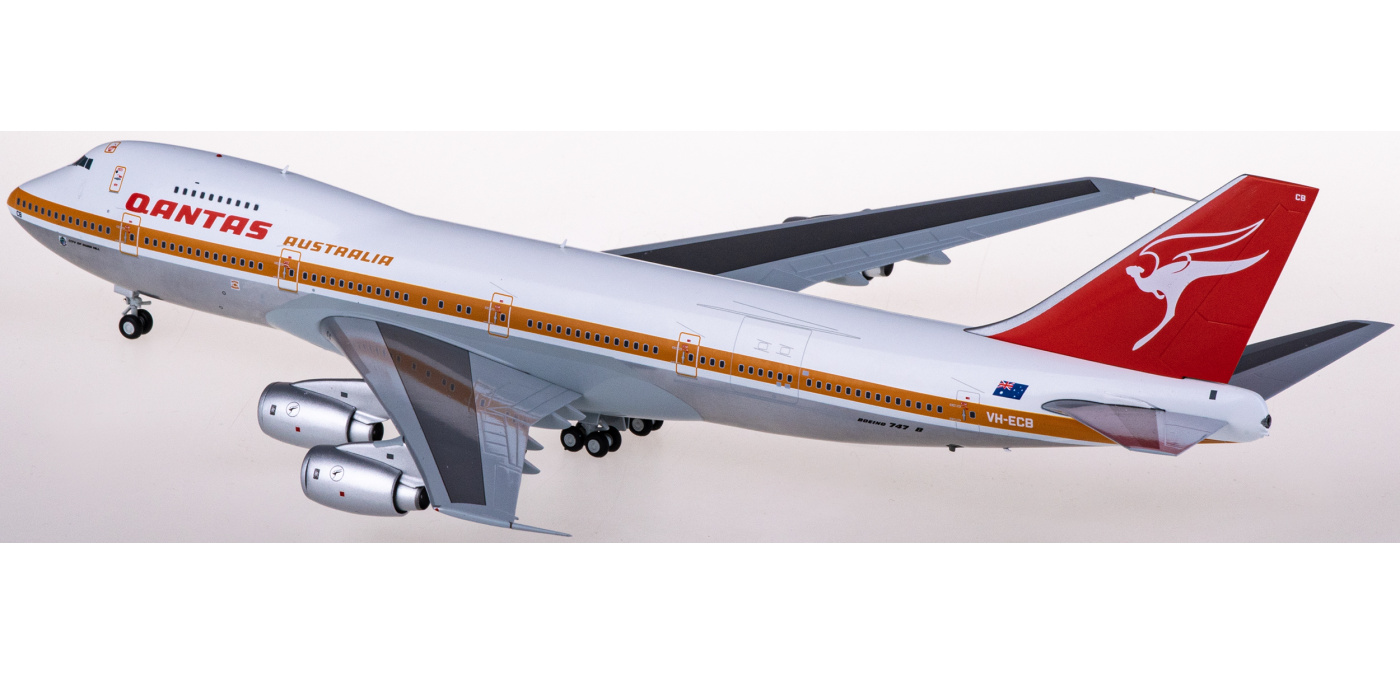 G2QFA554 Qantas 澳洲航空 Boeing 747-200B VH-ECB Geminijets 1:200 -飞机模型世界