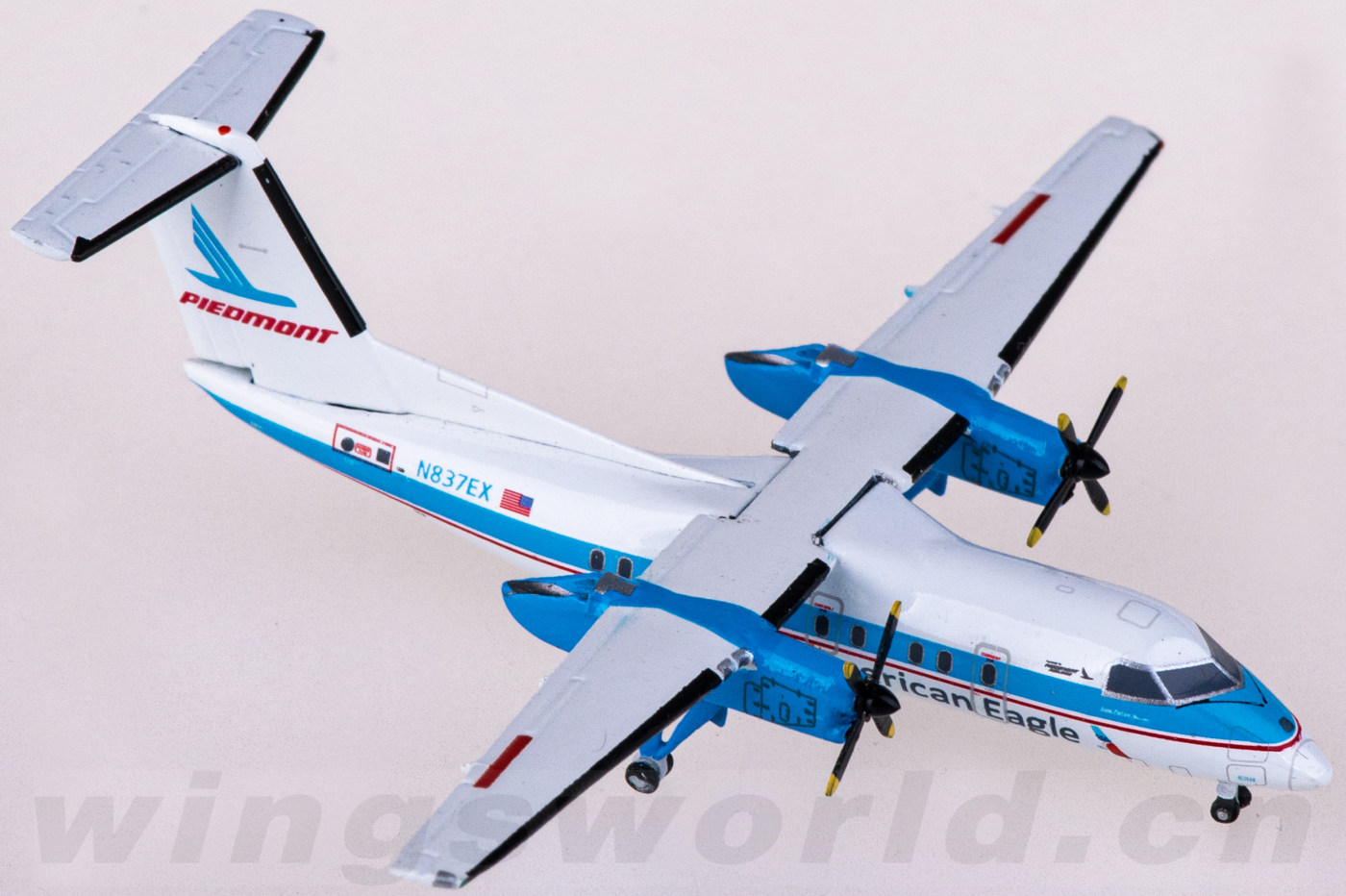 GJAAL1614 American Airlines 美国航空 Bombardier Dash 8 Q100 N837EX ...