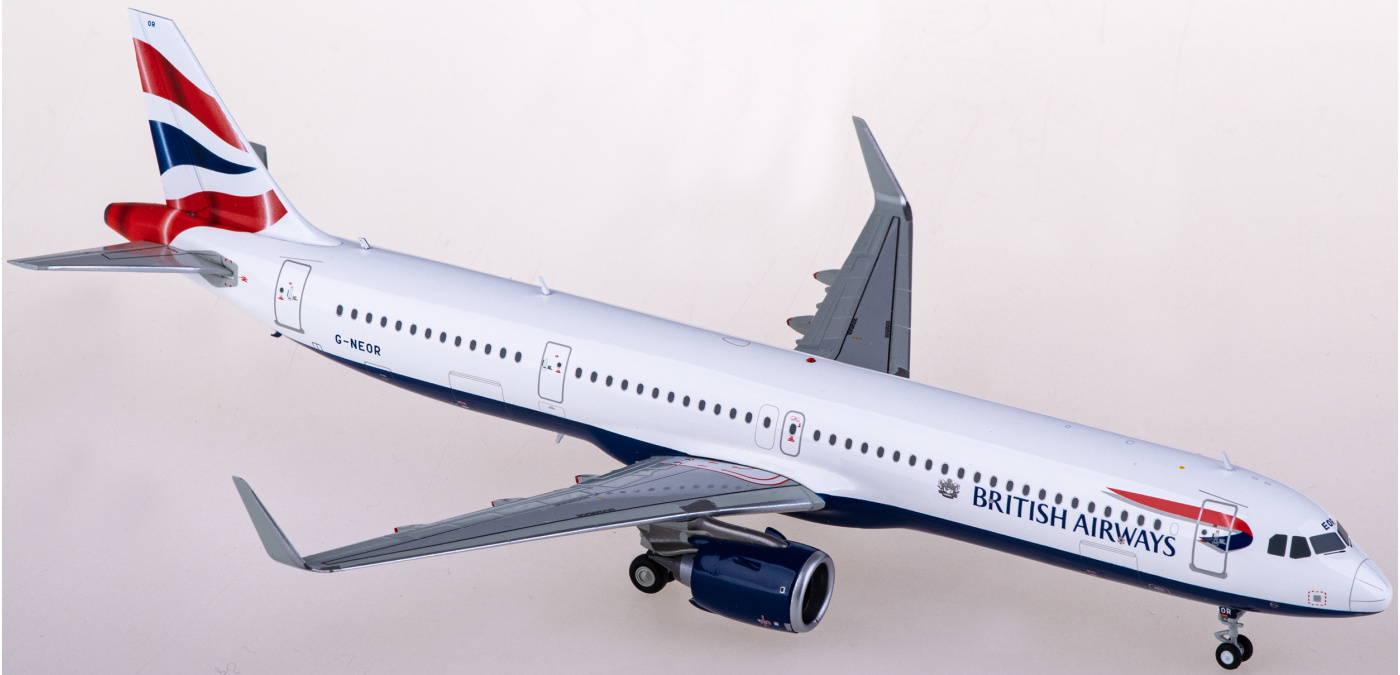 G2BAW1128 British Airways 英国航空 Airbus A321neo G-NEOR Geminijets 1:200 -飞机模型世界
