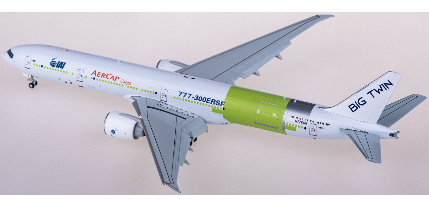LH4339A Kalitta Air 卡利塔航空 Boeing 777-300ER N778CK 襟翼放下版 JC Wings 1:400 ...