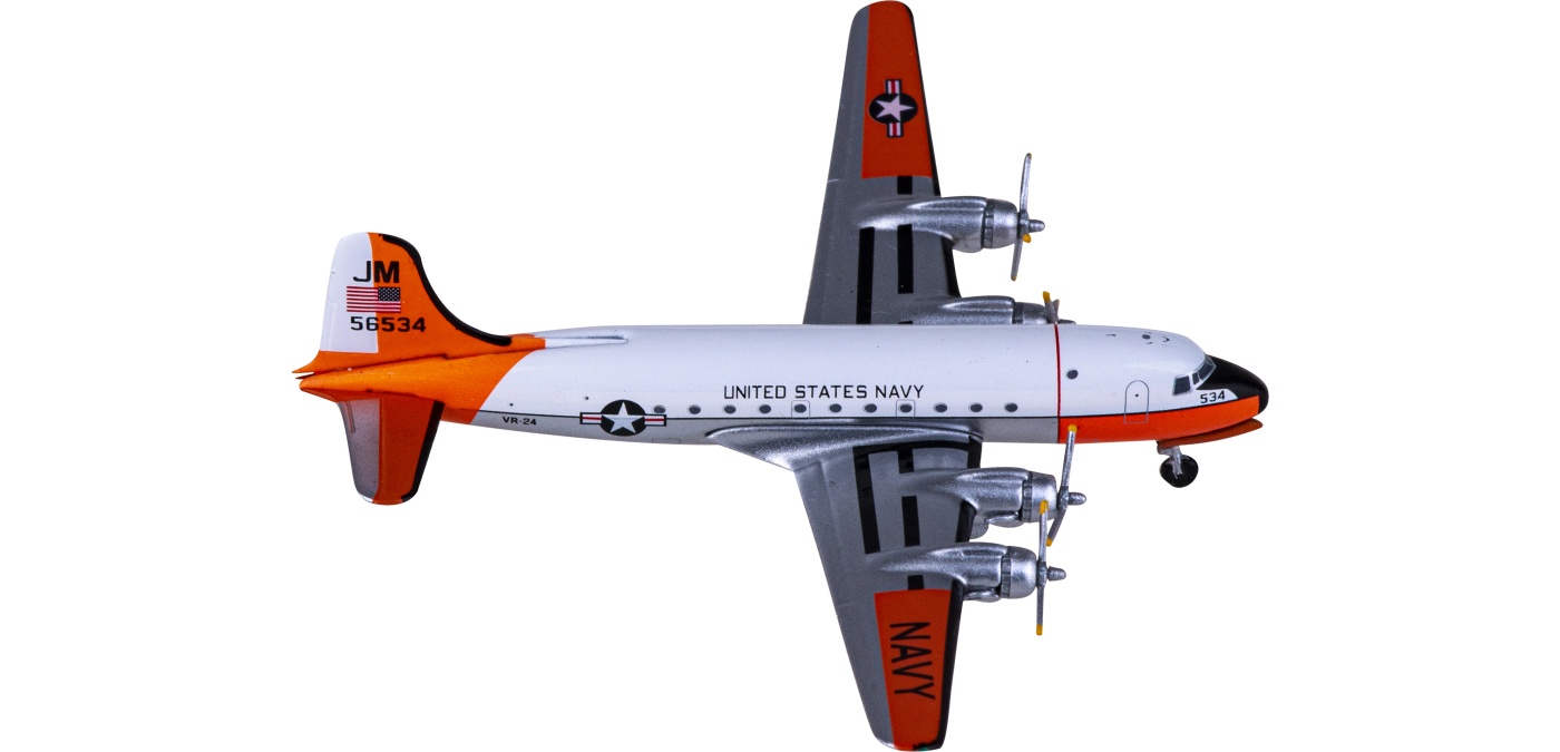 AC411280 U.S. Navy 美国海军 Douglas DC-4 C-54 20865 AeroClassics 1:400 -飞机模型世界