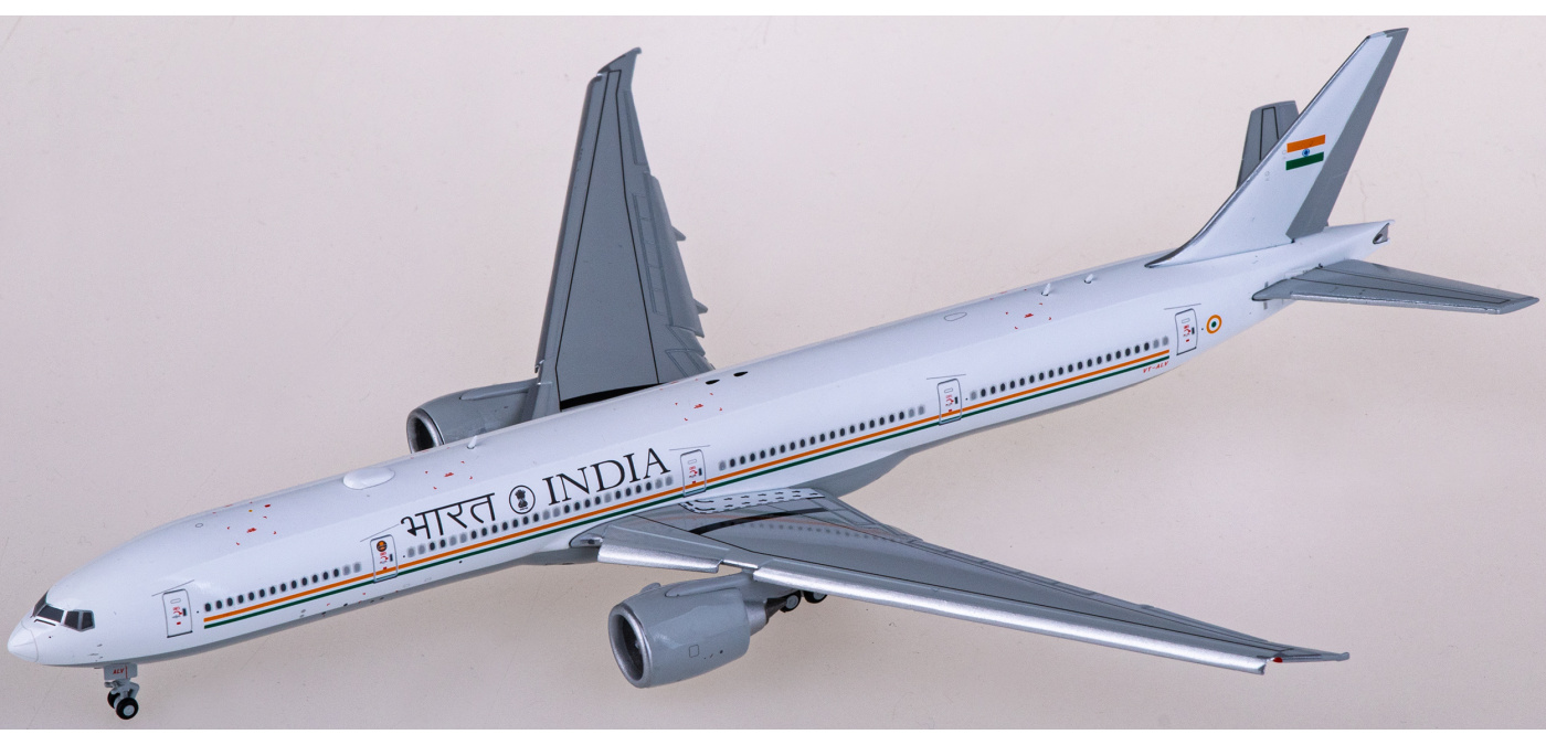 LH4186A Boeing 777-300ER VT-ALV 襟翼放下版 印度专机 JC Wings 1:400 -飞机模型世界