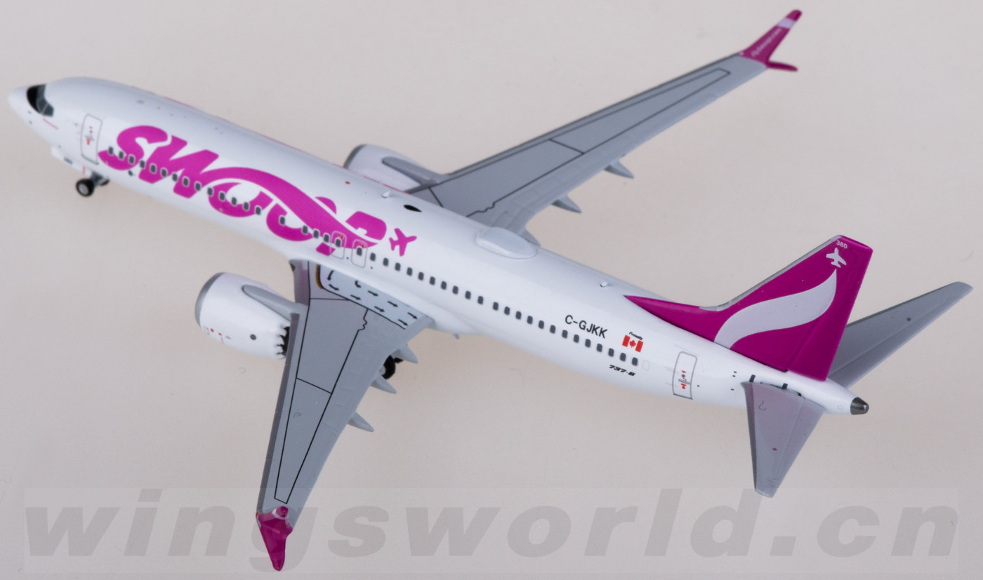 NG88021 Swoop Airlines Boeing 737 MAX 8 C-GJKK NGmodels 1:400 -飞机模型世界