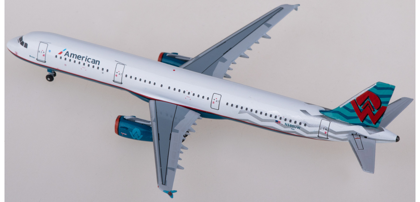 BBX41673 American Airlines 美国航空 Airbus A321 N580UW AeroClassics 1:400 ...