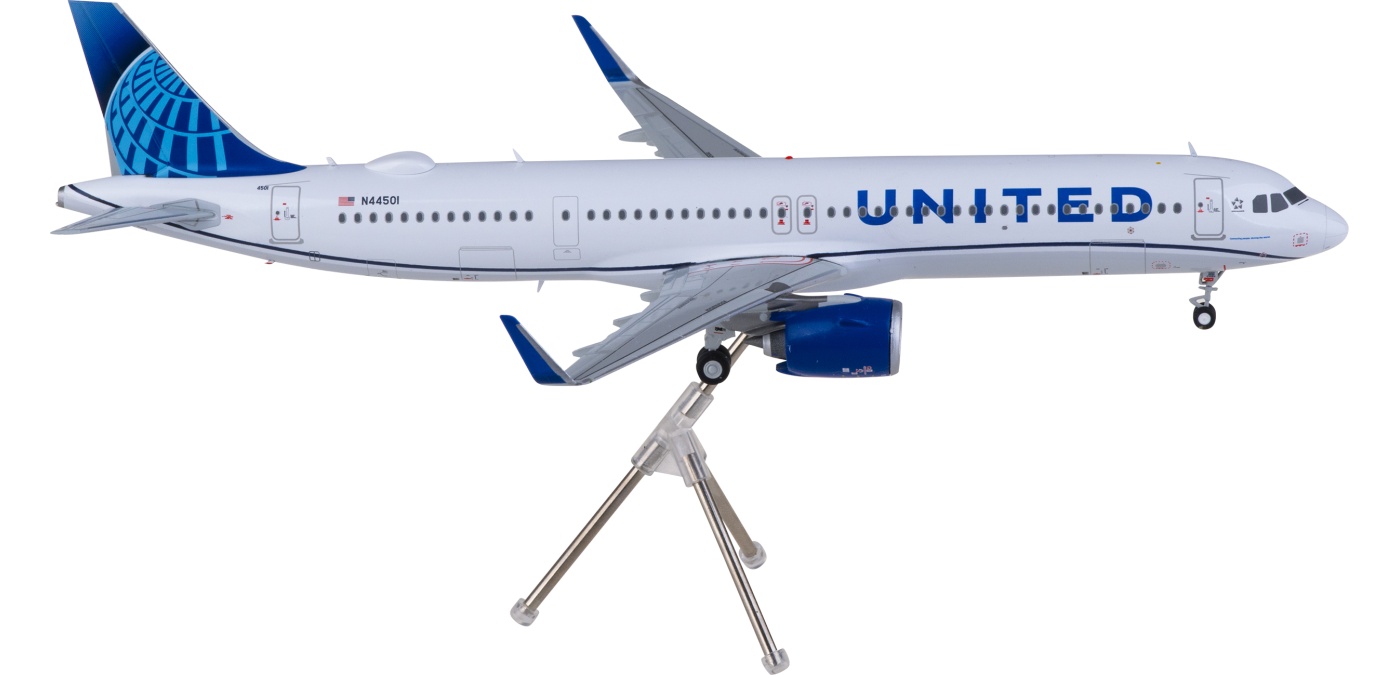 G2UAL1281 United Airlines 美国联合航空 Airbus A321neo N44501 Geminijets 1:200 ...