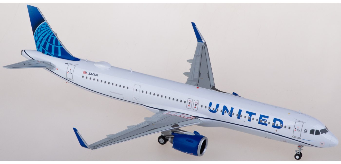 G2UAL1281 United Airlines 美国联合航空 Airbus A321neo N44501 Geminijets 1:200 ...