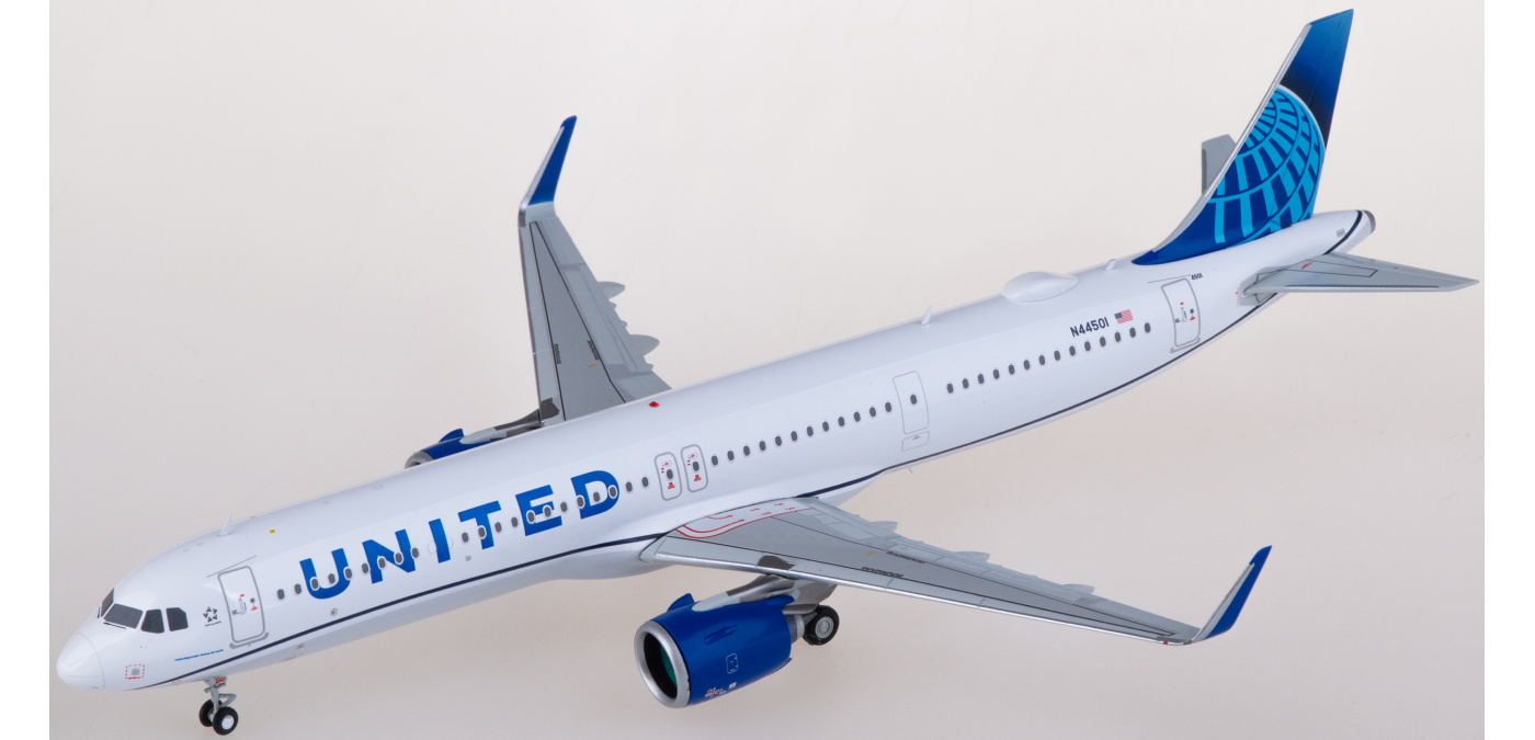 G2UAL1281 United Airlines 美国联合航空 Airbus A321neo N44501 Geminijets 1:200 ...