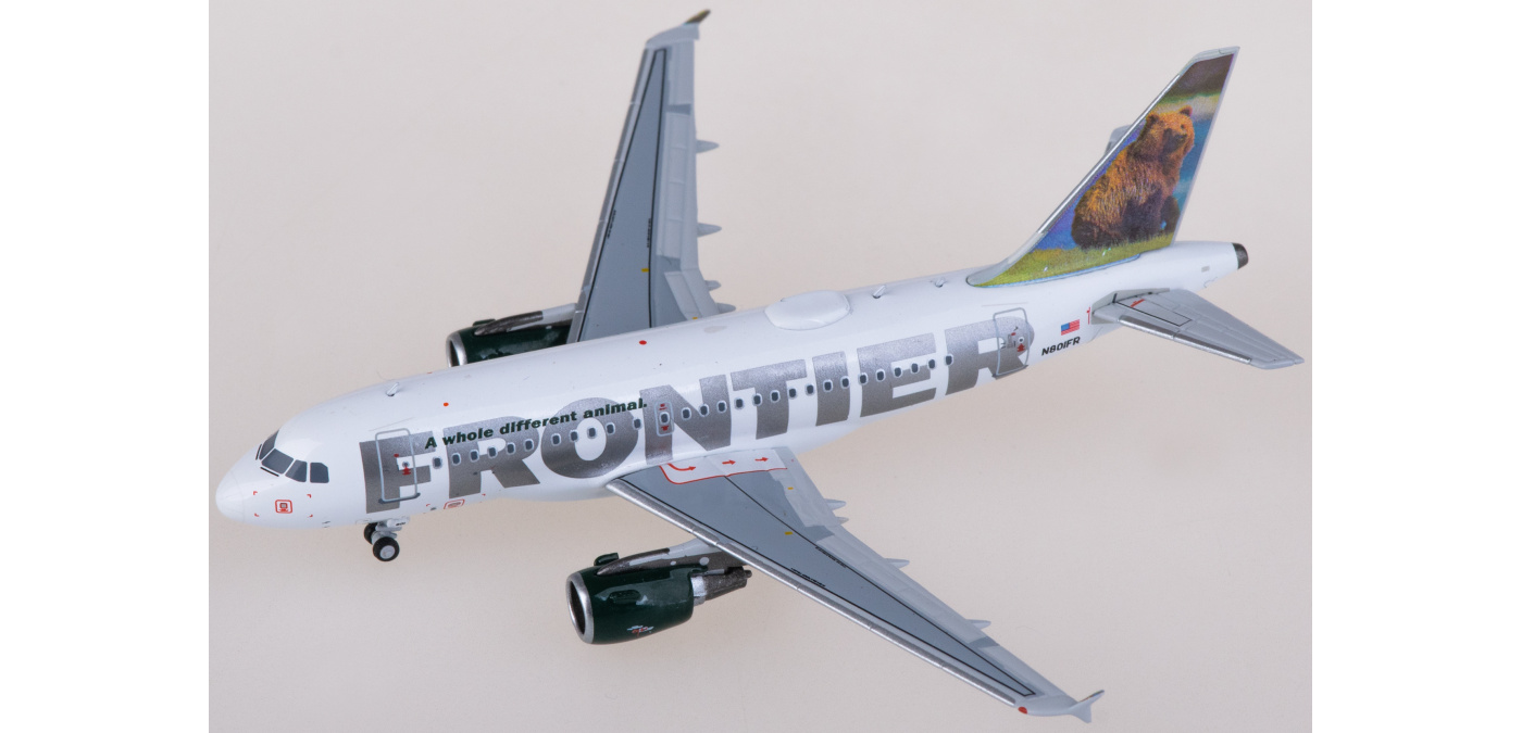 NG48009 Frontier Airlines 边疆航空 Airbus A318 N801FR NGmodels 1:400 -飞机模型世界