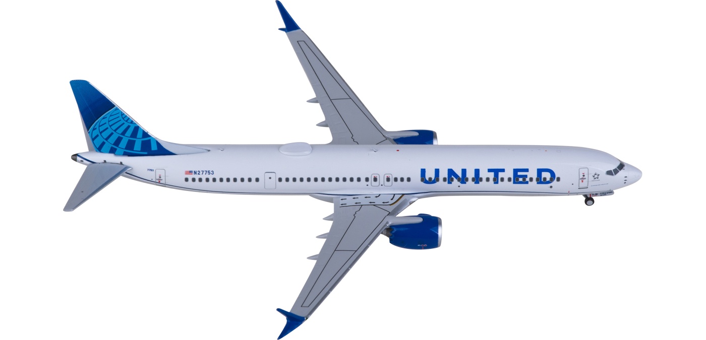 NG90001 United Airlines 美国联合航空 Boeing 737 MAX 10 N27753 NGmodels 1:400 ...