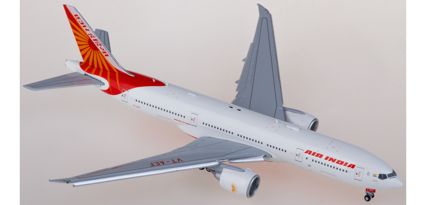 LH4341A Air India 印度航空 Boeing 777-200LR VT-AEF 襟翼放下版 JC Wings 1:400 -飞机模型世界