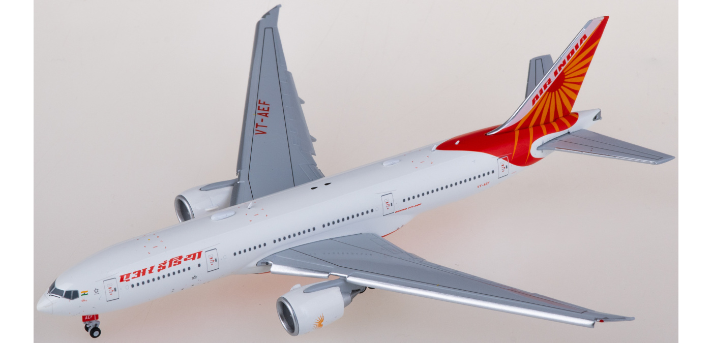 LH4341A Air India 印度航空 Boeing 777-200LR VT-AEF 襟翼放下版 JC Wings 1:400 -飞机模型世界