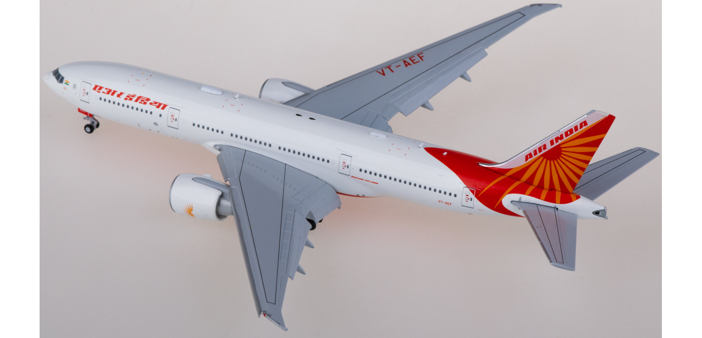 LH4341A Air India 印度航空 Boeing 777-200LR VT-AEF 襟翼放下版 JC Wings 1:400 -飞机模型世界