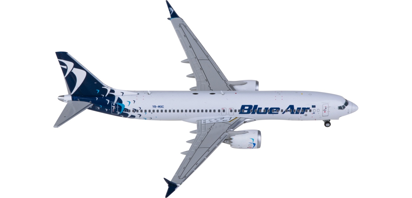 LH4311 Blue Air Boeing 737 MAX 8 YR-MXC JC Wings 1:400 -飞机模型世界