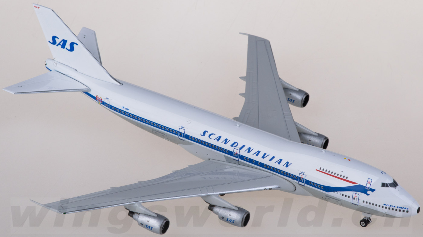 PH11871 SAS 北欧航空 Boeing 747-200 LN-RNA Phoenix 1:400 -飞机模型世界