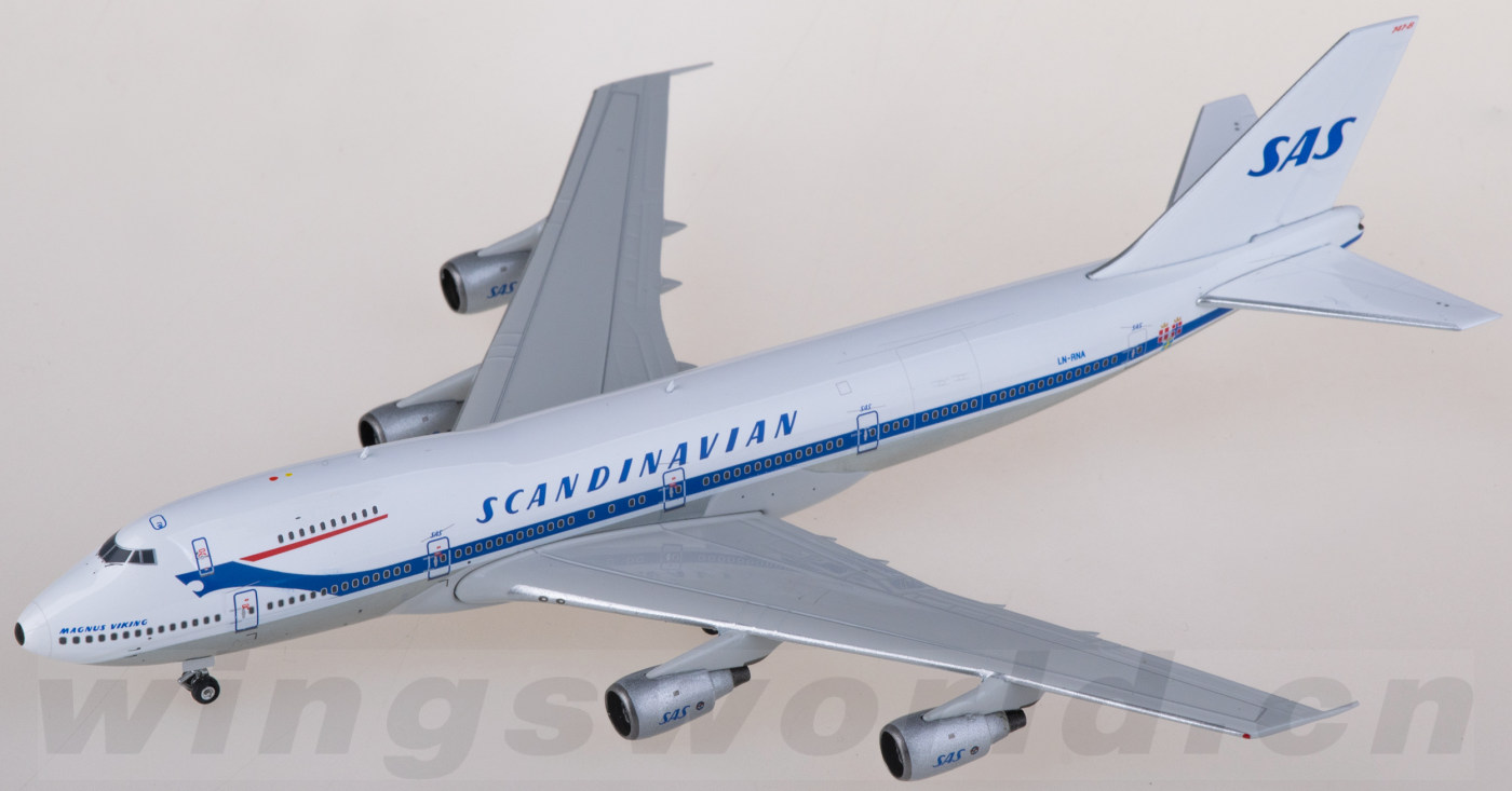 PH11871 SAS 北欧航空 Boeing 747-200 LN-RNA Phoenix 1:400 -飞机模型世界