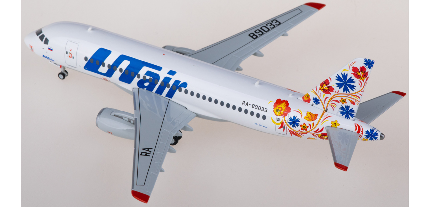 572897 UTair 乌塔航空 Sukhoi Superjet 100 RA-89033 Herpa 1:200 -飞机模型世界