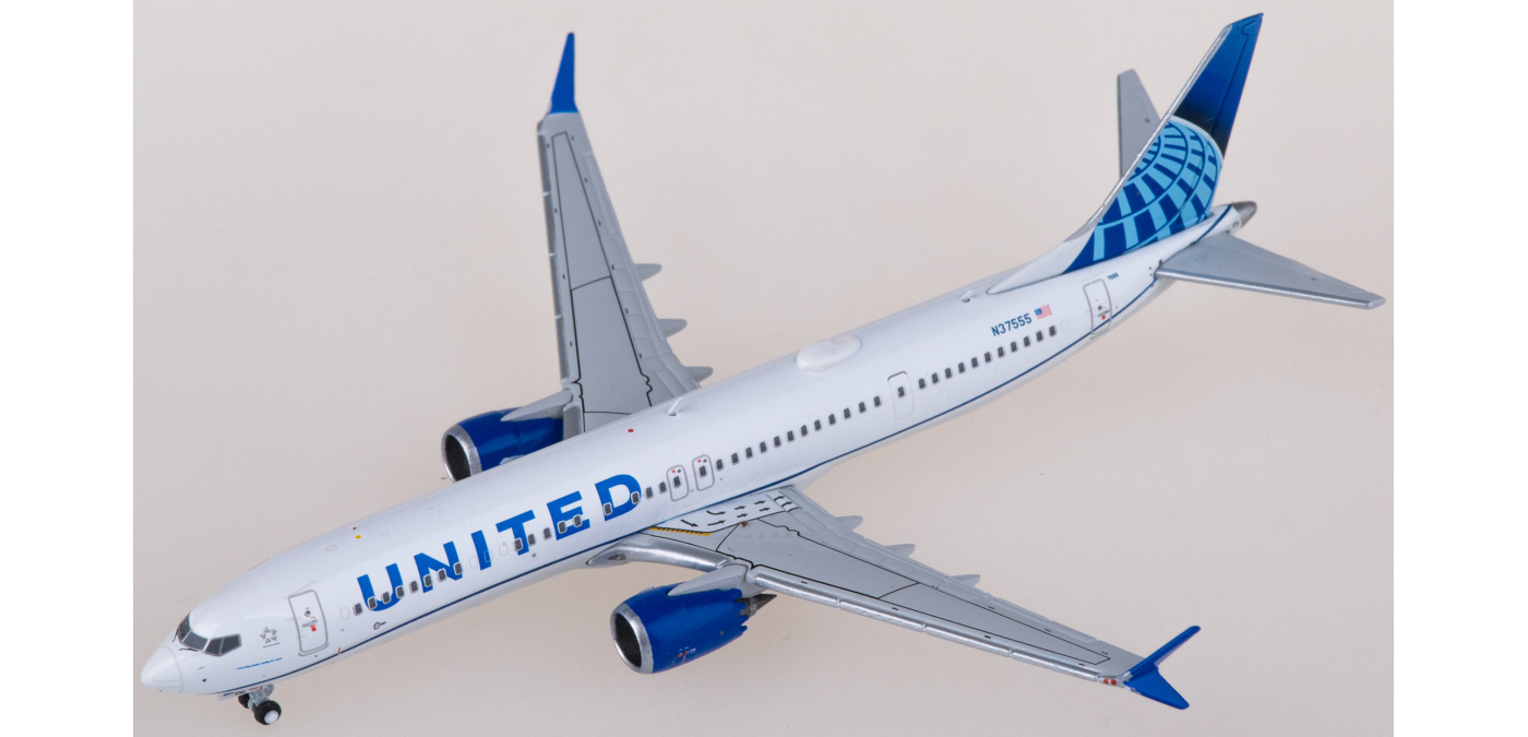 GJUAL2226 United Airlines 美国联合航空 Boeing 737 MAX 9 N37555 Geminijets 1: ...